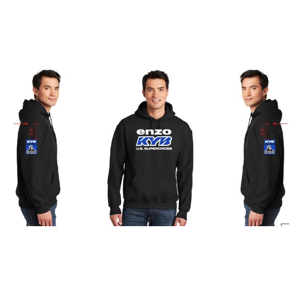 ENZO Racing KYB US SUPERCROSS フーディー ブラック| Dirtbikeplus (ダートバイクプラス)